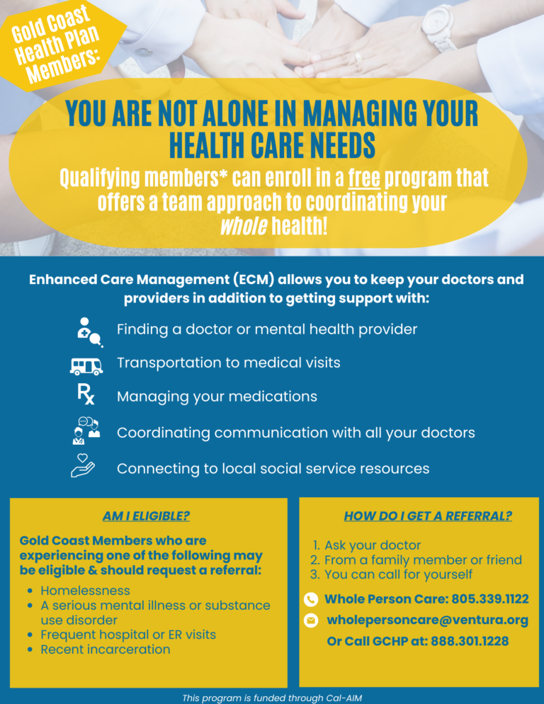 Care Management – Ventura County Ambulatory Care