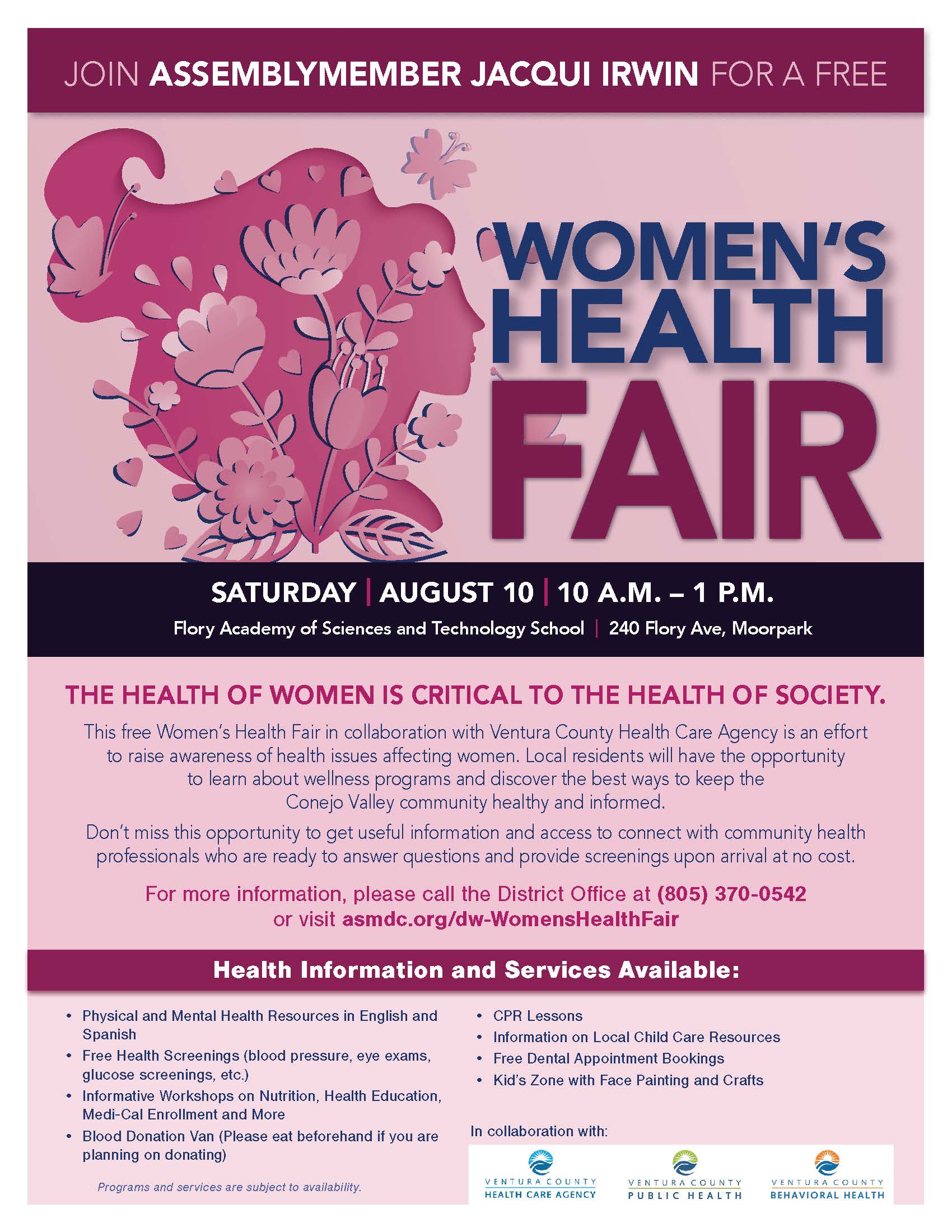 Women’s Health Fair – Ventura County Health Care Agency
