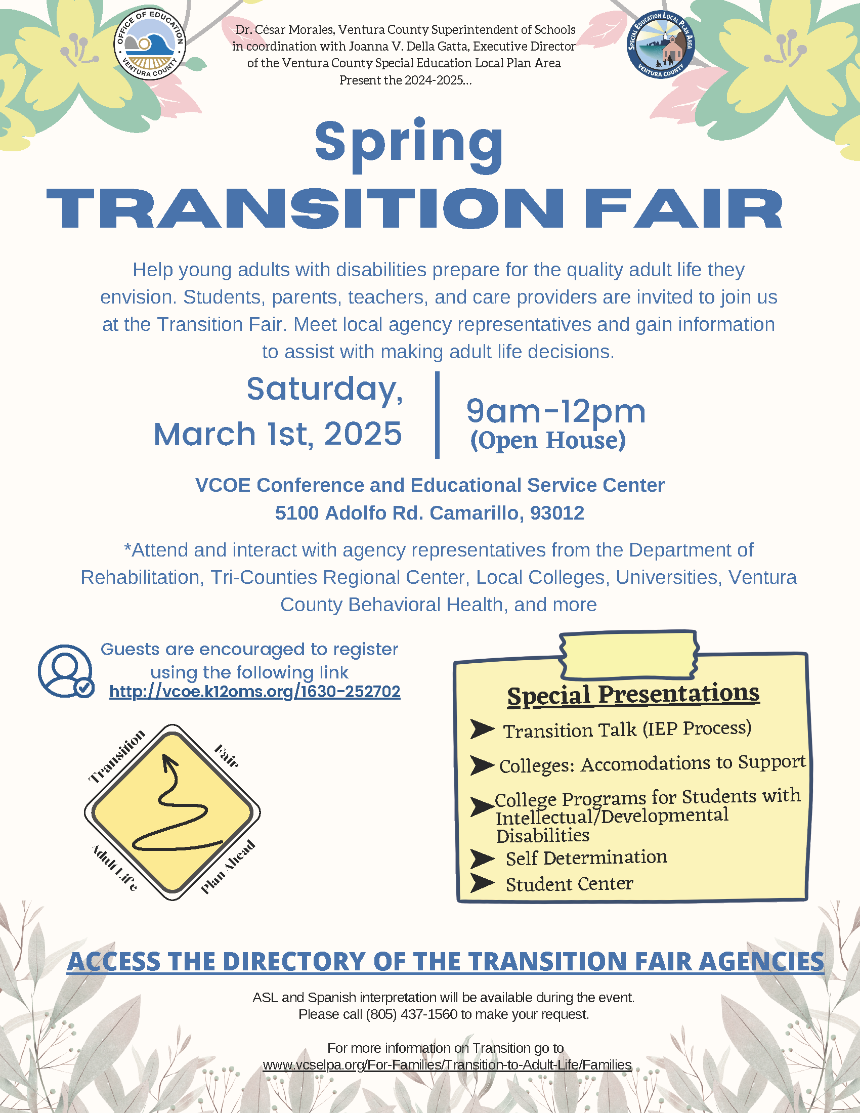 Ventura County SELPA Spring Transition Fair – Ventura County Health ...