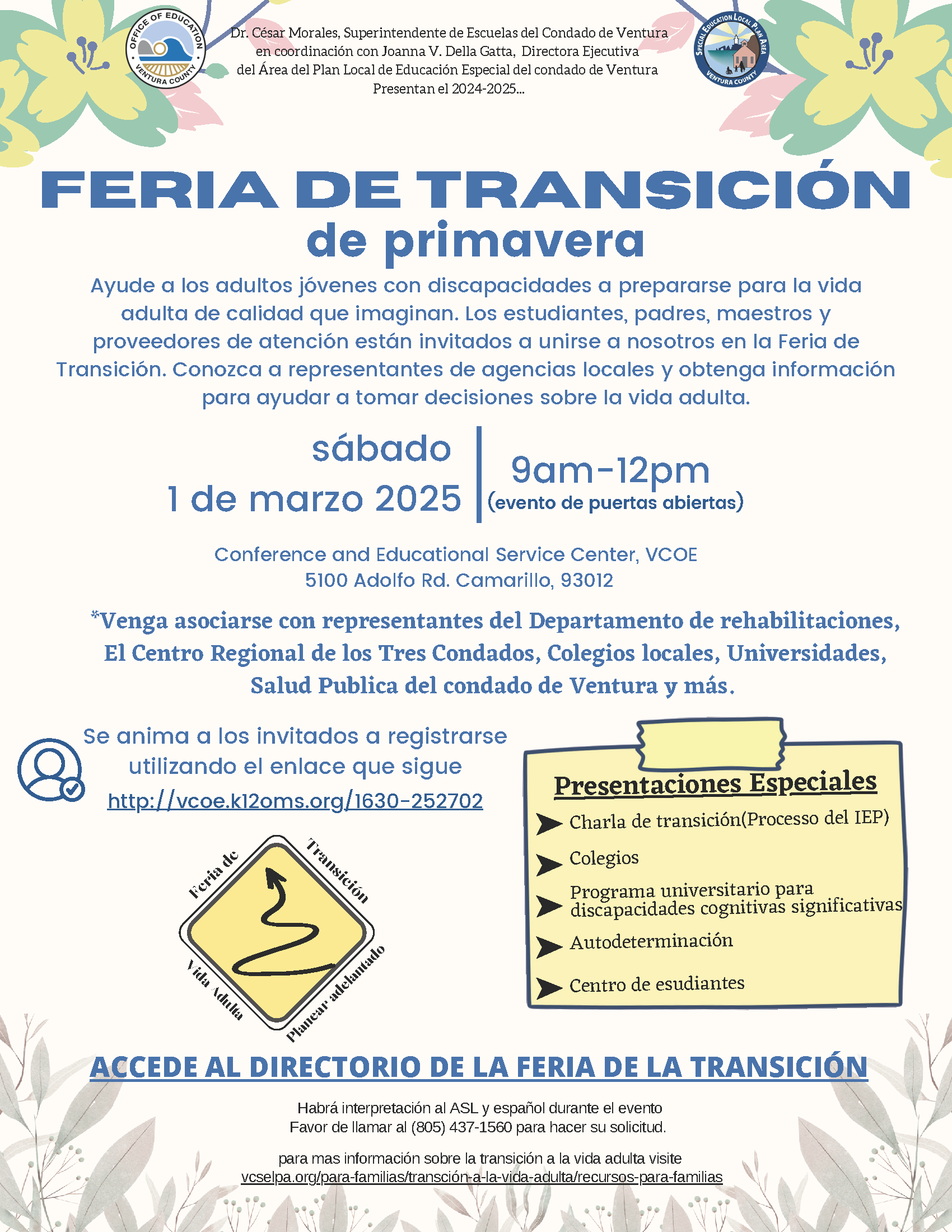 Ventura County SELPA Spring Transition Fair – Ventura County Health ...